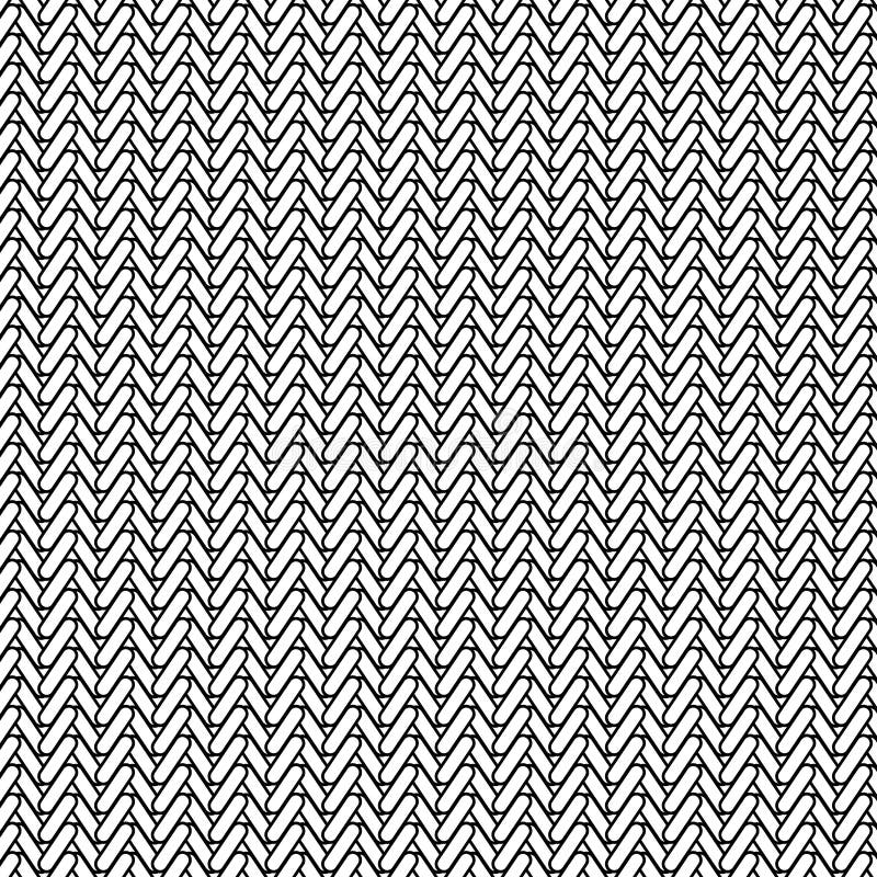 Outline Knitted Pattern, Vector Background Stock Vector - Illustration ...