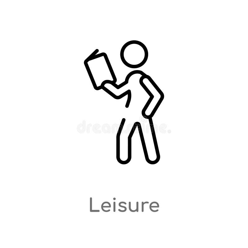 Outline Leisure Vector Icon. Isolated Black Simple Line Element ...