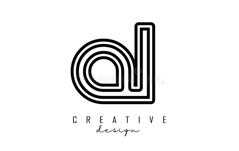Outline Letters Al a L Logo with a Minimalist Design. Letters with ...