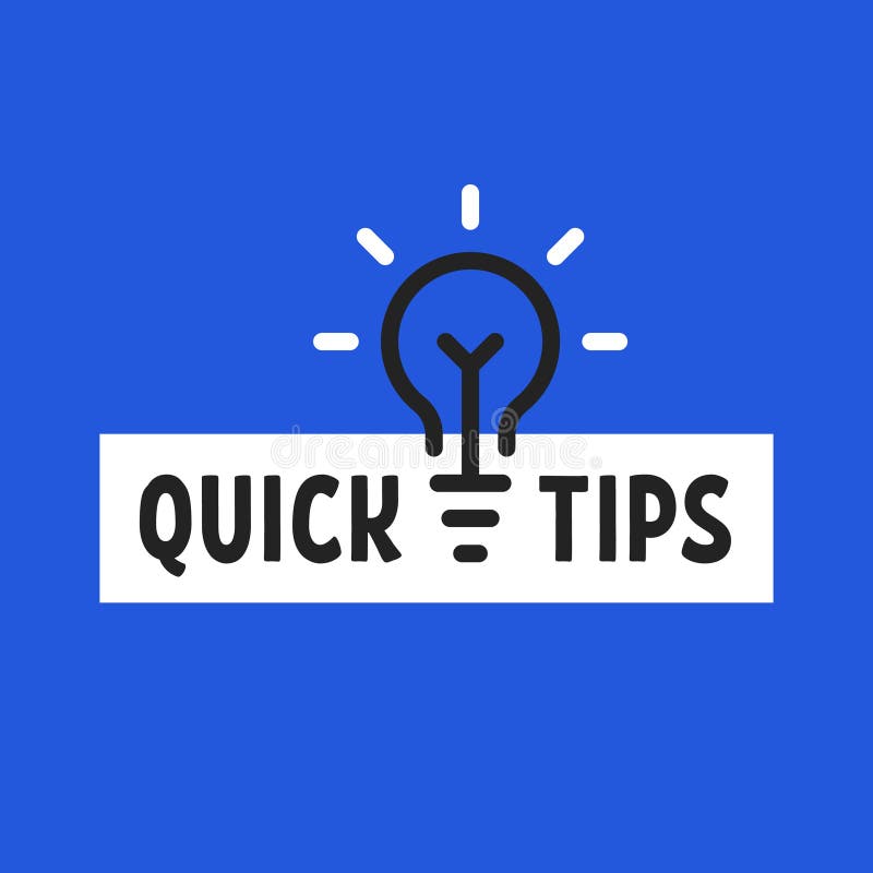 Outline Light Bulb Like Minimal Quick Tips Icon Stock Vector ...