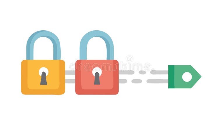 Outline Locks and Key Icon, Security Access Vector, Vector Design ...