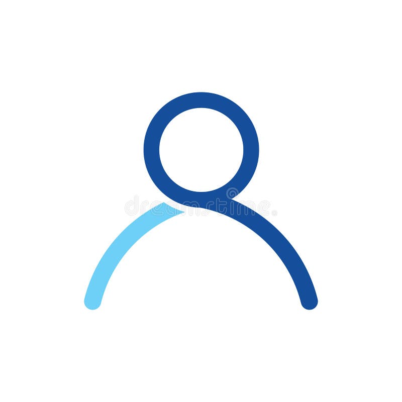 Outline Man Minimal Lines Logo on Light Background. Stylized Human ...