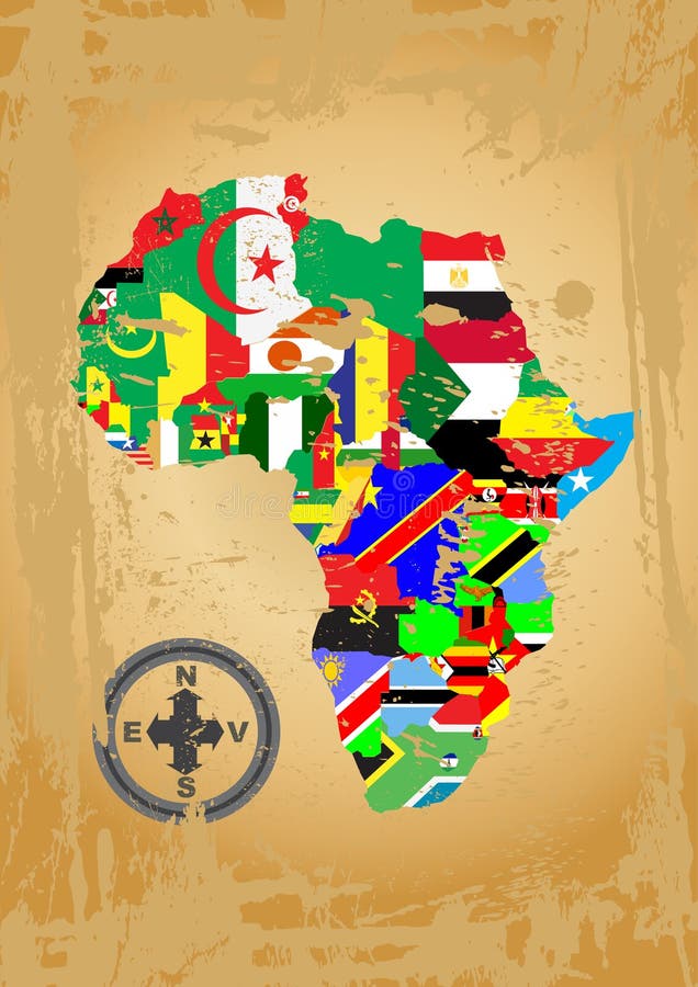 Outline map of Africa stock vector. Illustration of cuba - 14749961