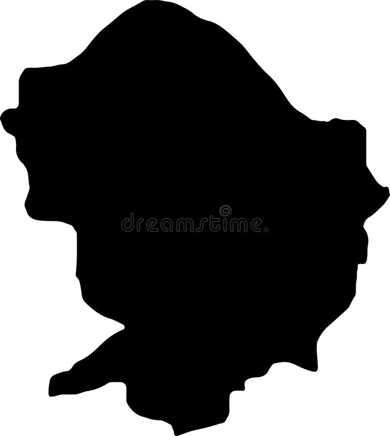 Brod Macedonia Silhouette Map with Transparent Background Stock Vector ...