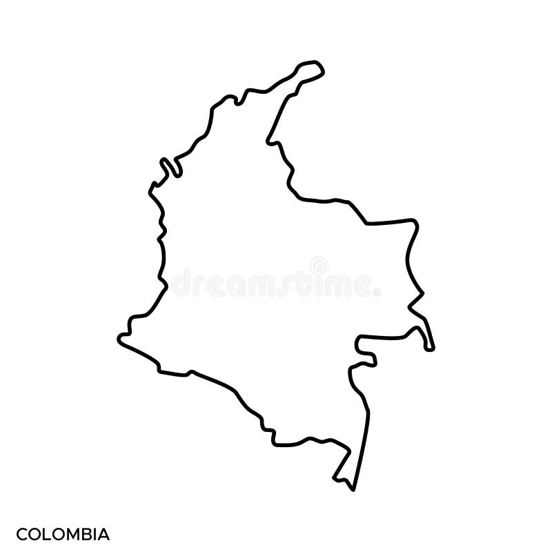 Outline Map Colombia Stock Illustrations – 4,871 Outline Map Colombia ...