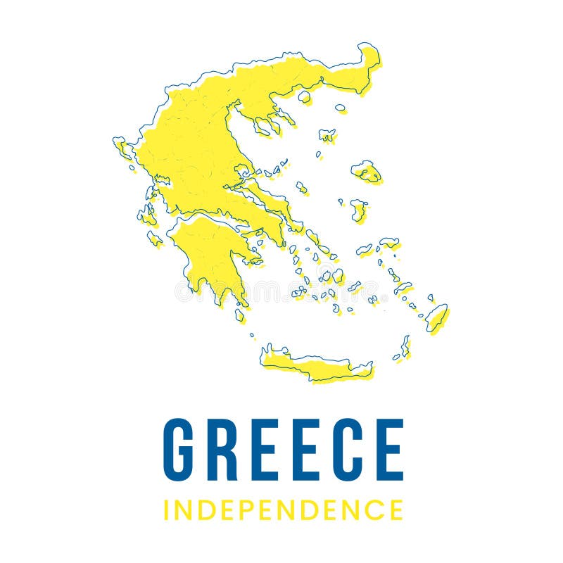 Outline Map of Greece Vector Design Template Stock Vector ...