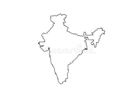 India Subcontinent Outline Map Stock Illustrations – 247 India ...