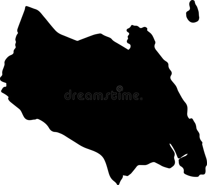 Johor Malaysia Silhouette Map with Transparent Background Stock Vector ...