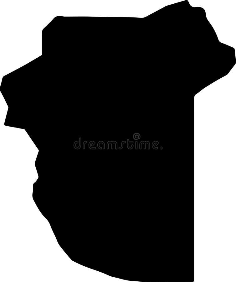 Masaka Uganda Silhouette Map with Transparent Background Stock Vector ...