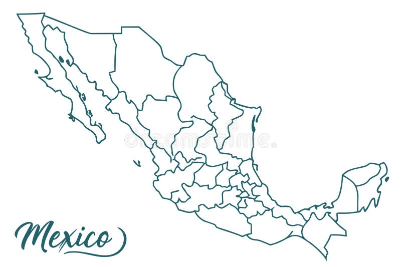 Mexico Line Art Map Stock Illustrations – 1,297 Mexico Line Art Map ...