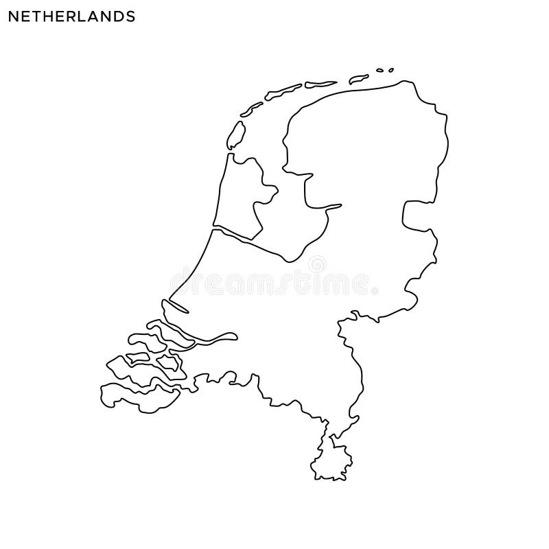 Netherlands Map Outline