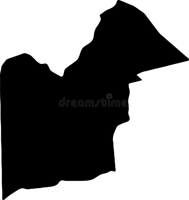 Orange Walk Belize Silhouette Map with Transparent Background Stock ...