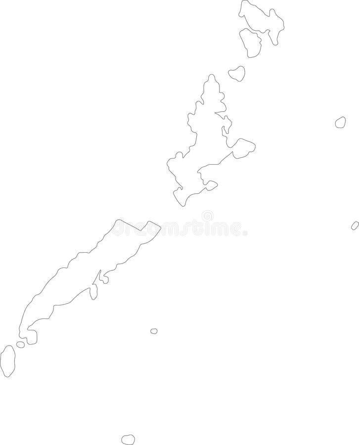 Palawan Philippines Outline Map Stock Vector - Illustration of ...