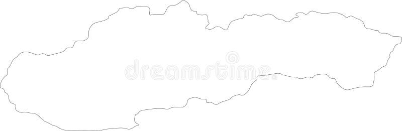 Slovakia outline map stock illustration. Illustration of transparent ...