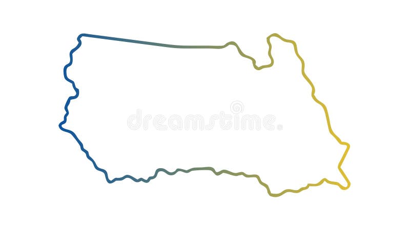 Outline Map of State or Region Icon, Vector Design Generative AI Stock ...