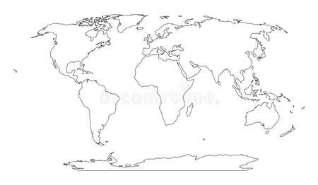World Map Outline Simple Stock Illustrations – 41,884 World Map Outline ...