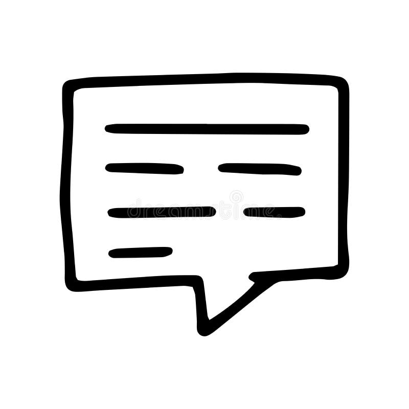 Outline New Message Vector Icon. Isolated Black Simple Line Element ...