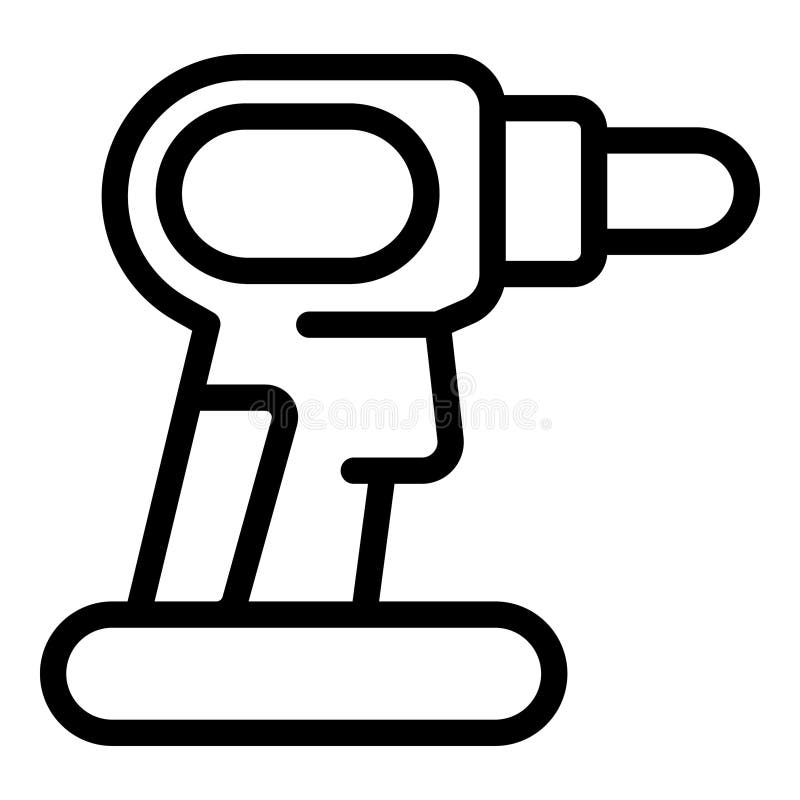 Outline of a Microscope Illustration Stock Illustration - Illustration ...