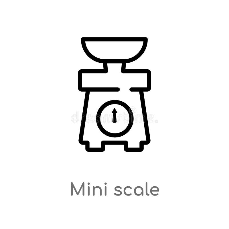 Mini Scale Icon in Different Style Vector Illustration. Two Colored and ...