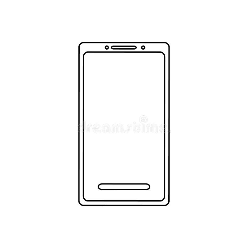 Outline Mobile Phone Icon. Outline Smartphone with White Screen Icon ... Outline Mobile Phone Icon. Outline Smartphone with White Screen Icon ...