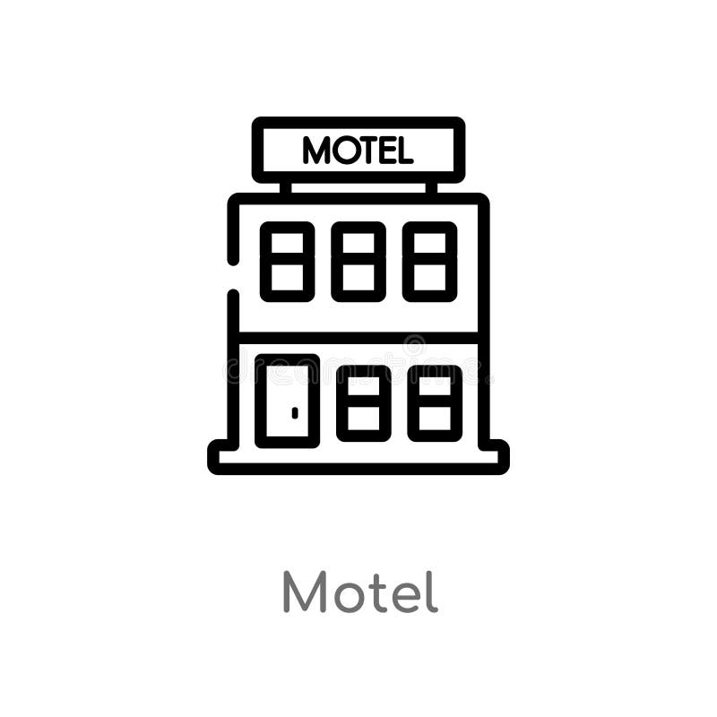Motel Vector Icon Isolated on Transparent Background, Motel Tra Stock ...