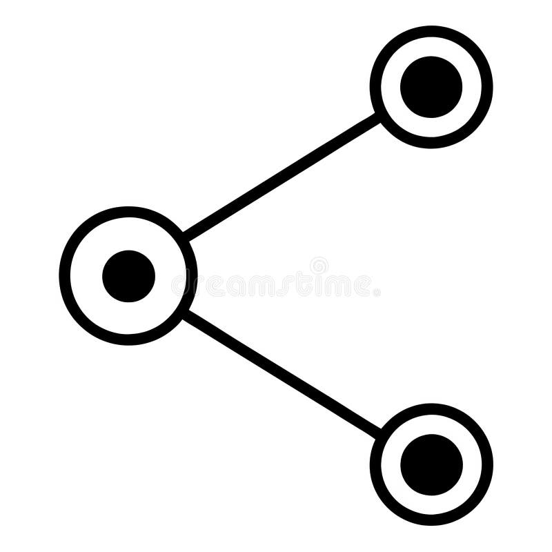 Outline of a Network Connection Symbol Representing Connectivity and ...