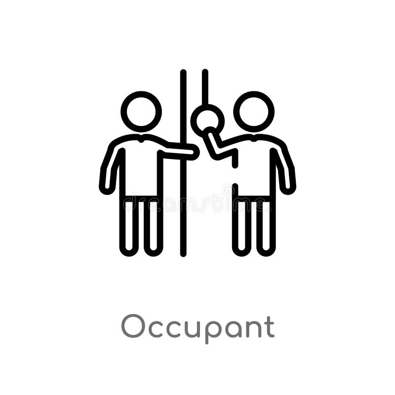 Occupant Icon Vector Sign and Symbol Isolated on White Background ...
