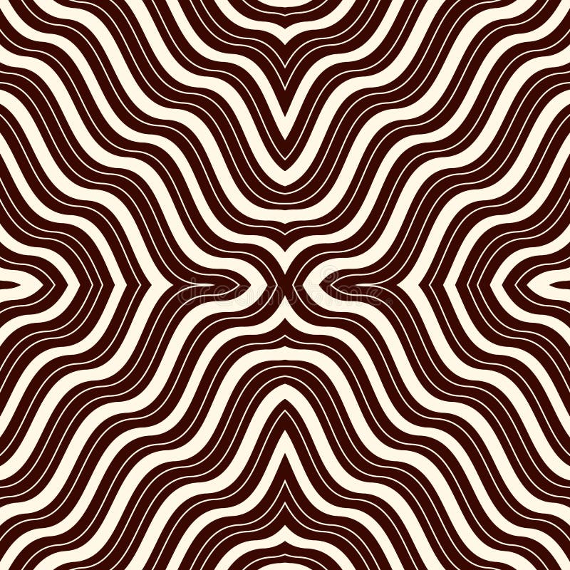 Outline Op Art Background. Psychedelic Optical Illusion Effect ...
