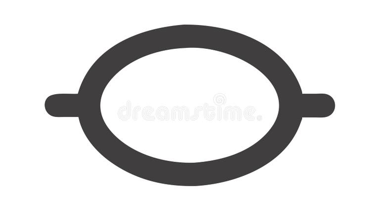 Outline Oval Shape Design Element Border Frame , Vector Design ...