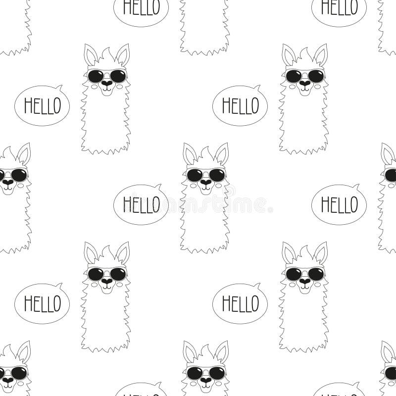 Simple Llama Outline Stock Illustrations – 211 Simple Llama Outline Stock Illustrations, Vectors ...
