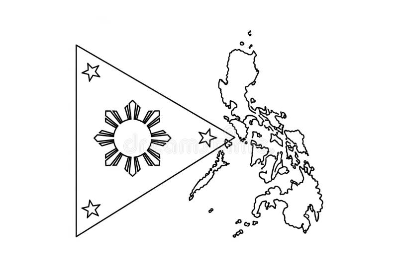 Philippines Flag Black White Stock Illustrations – 268 Philippines Flag ...