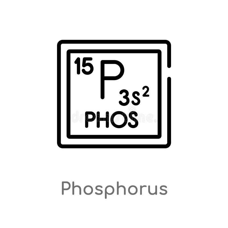 Phosphorus Icon Vector Sign And Symbol Isolated On White Background ...