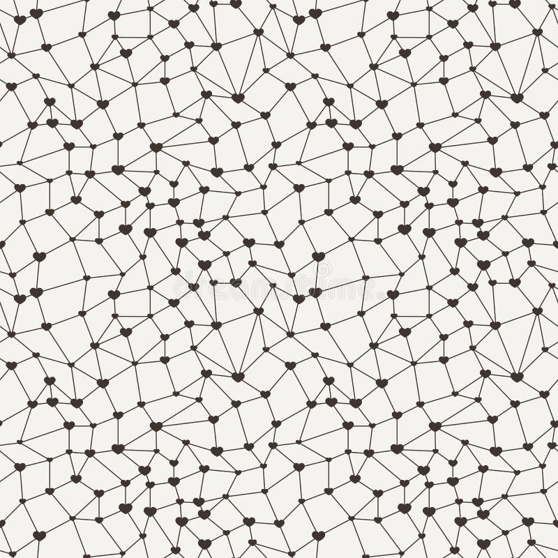 Outline Polygon Seamless Pattern. Stock Vector - Illustration of poly ...