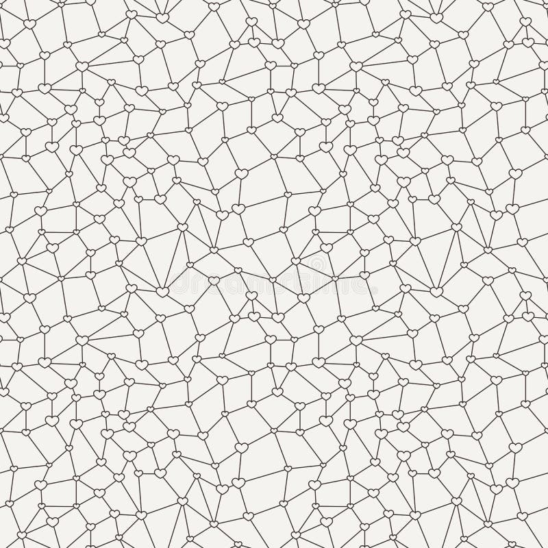 Outline Polygon Seamless Pattern. Stock Vector - Illustration of ...