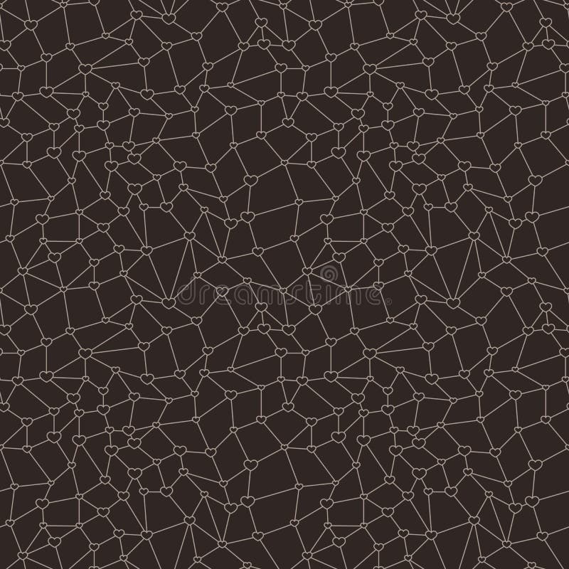 Outline Polygon Seamless Pattern. Stock Vector - Illustration of ...