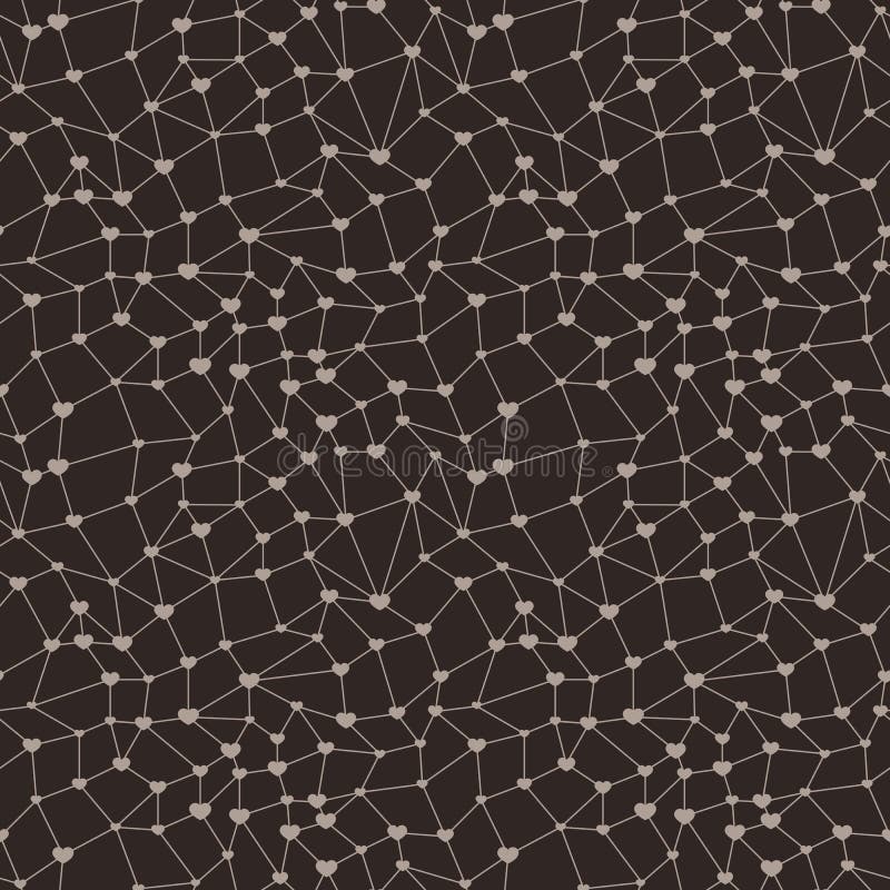 Outline Polygon Seamless Pattern. Stock Vector - Illustration of ...