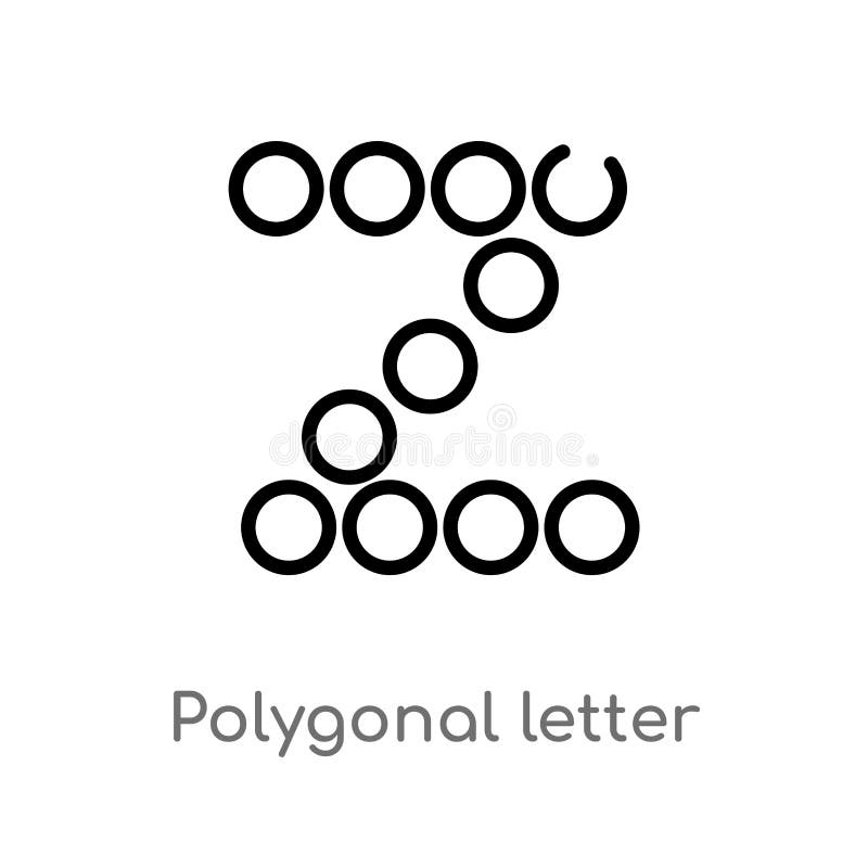 Polygonal Letter Z Of Small Triangles Icon In Different Style Vector ...