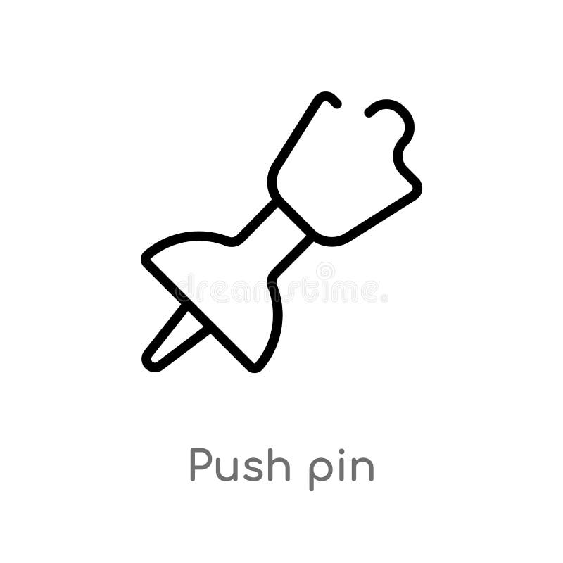 Push pin and paper note stock vector. Illustration of paper - 12550913