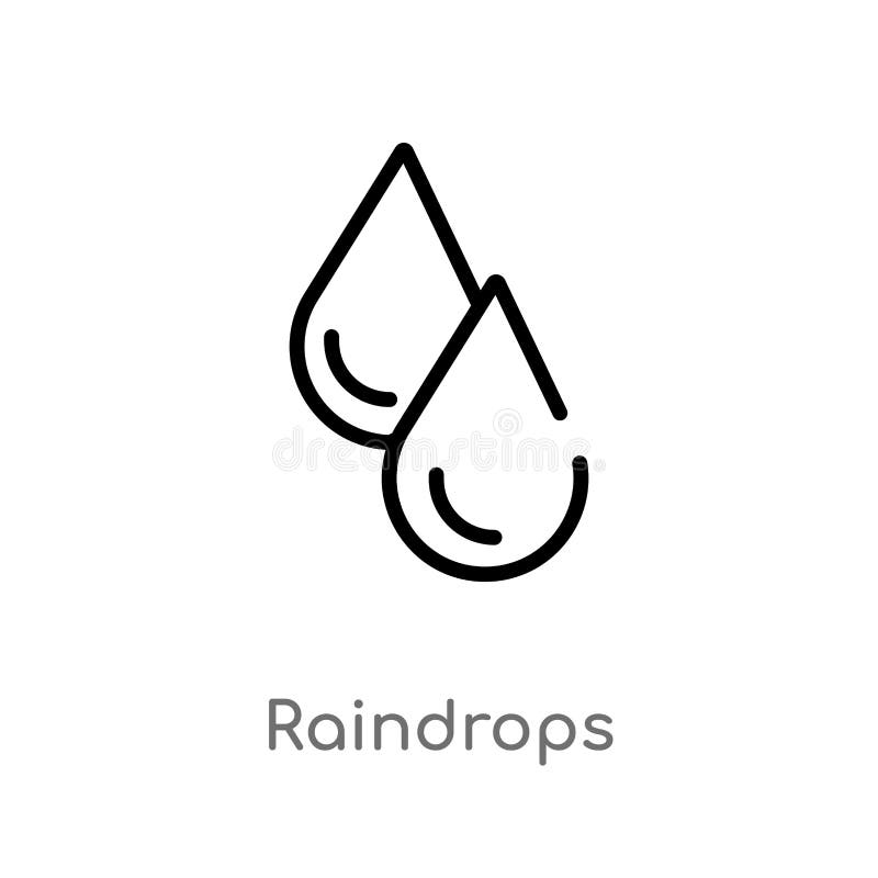 Editable Raindrops Stock Illustrations – 160 Editable Raindrops Stock ...