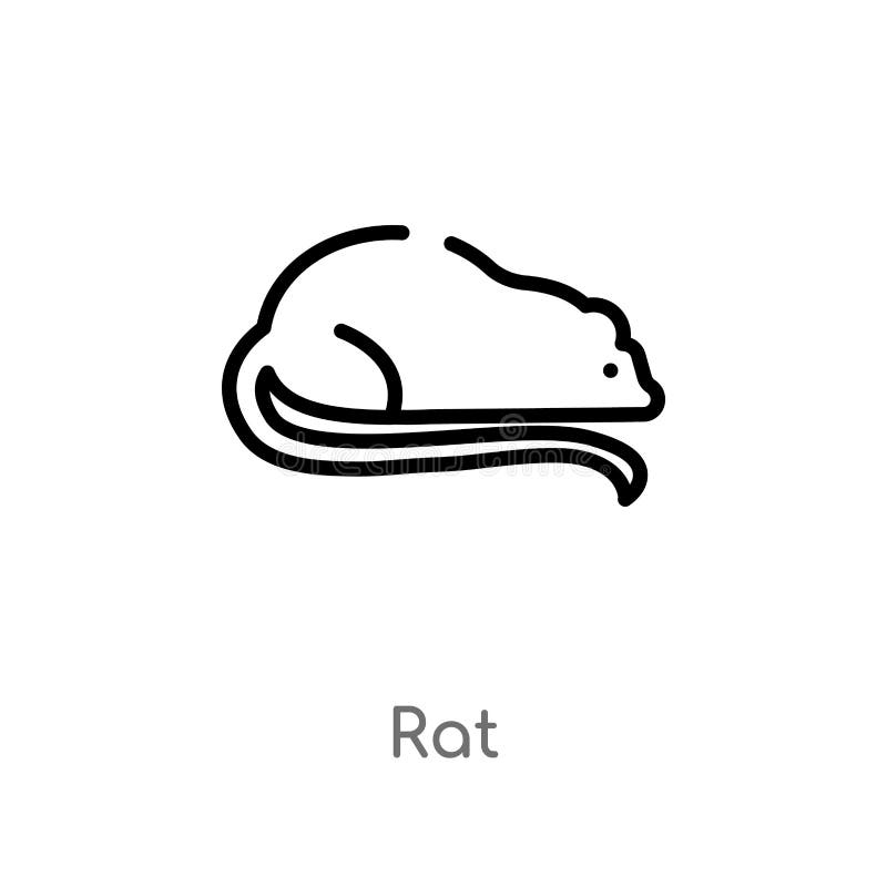 Rat Outline Stock Illustrations – 11,101 Rat Outline Stock ...