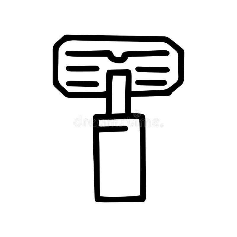 Razor Blade Doodle Icon Stock Illustrations – 282 Razor Blade Doodle ...