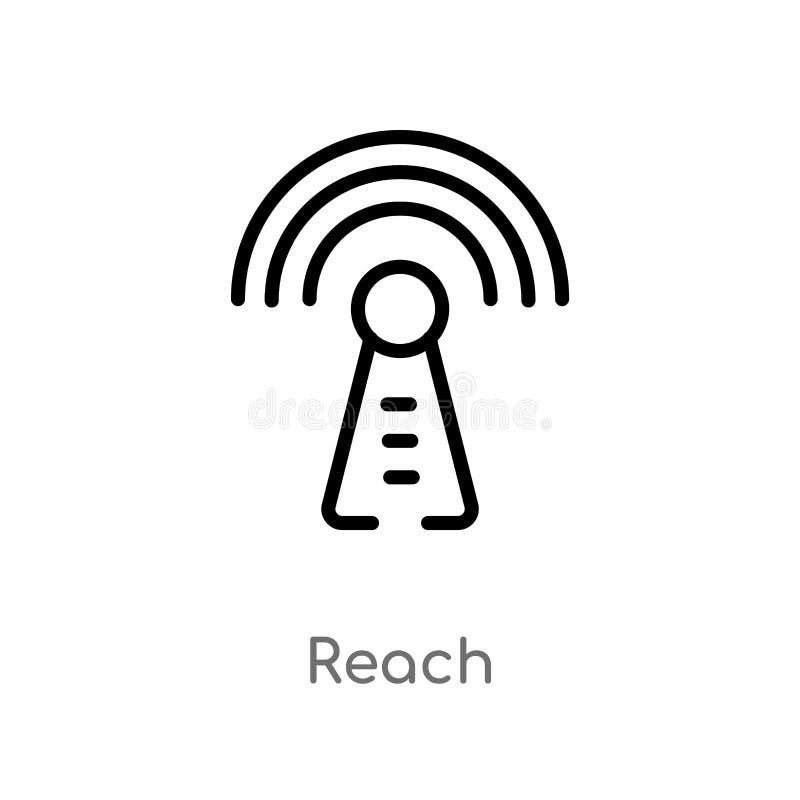 Reach Isolated Icon. Simple Element Illustration from Technology ...