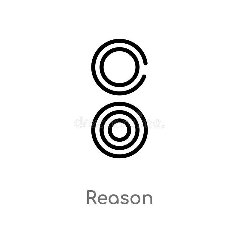 Reason Symbol Icon Vector Sign And Symbol Isolated On White Background ...