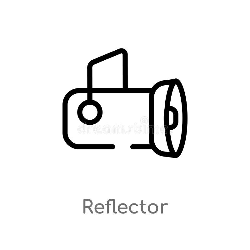 Reflector Isolated Icon. Simple Element Illustration from Electronic ...