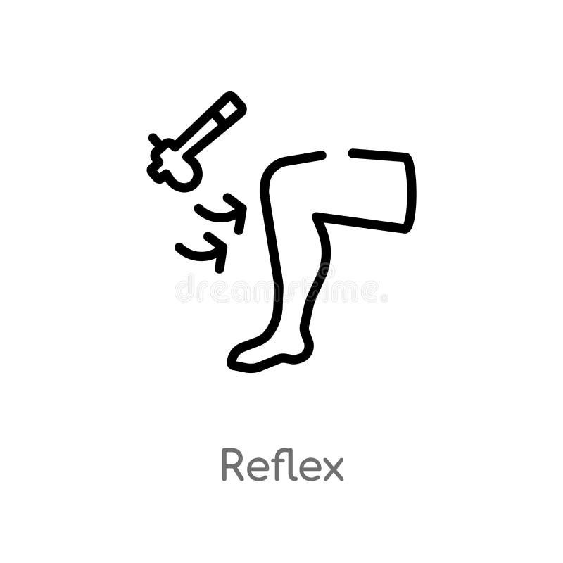 Outline Reflex Vector Icon. Isolated Black Simple Line Element ...