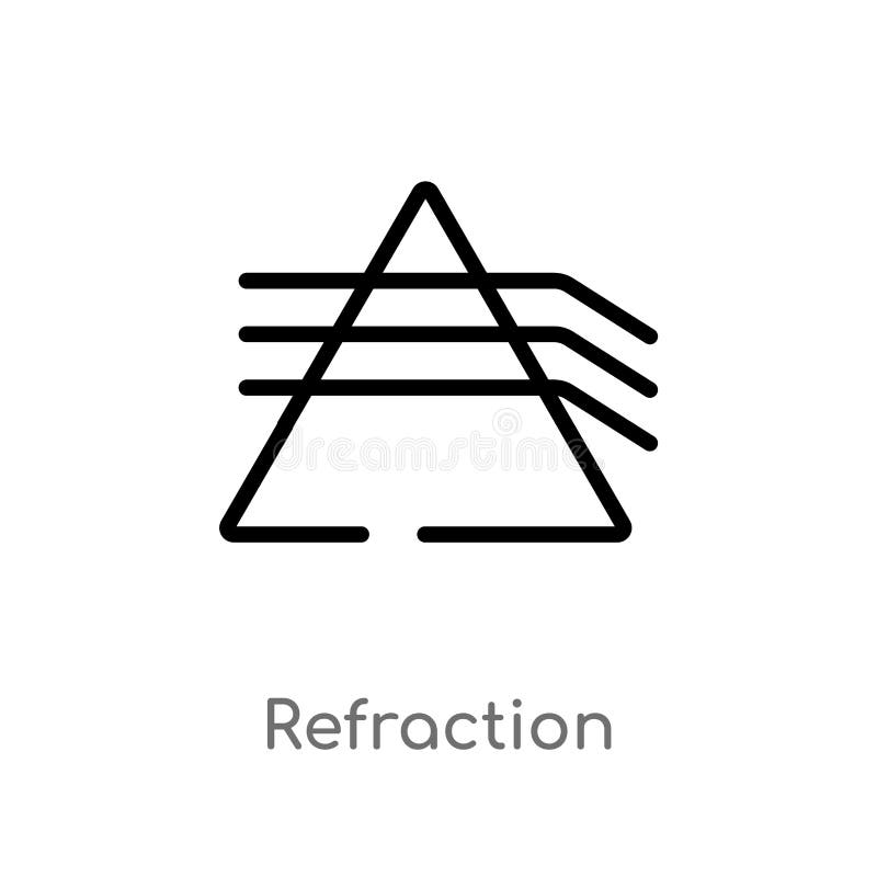 Refraction Isolated Icon. Simple Element Illustration from Science ...