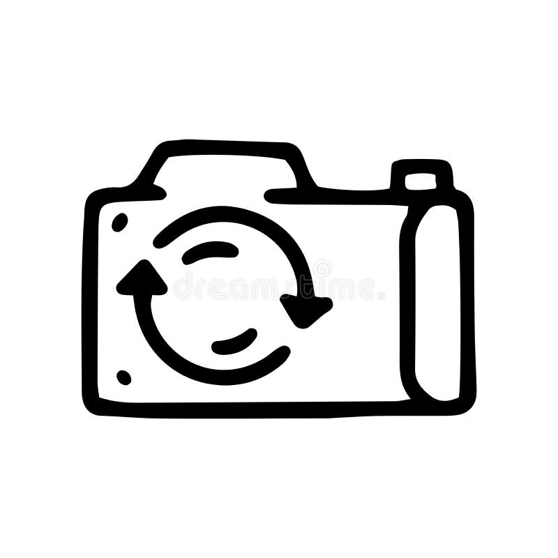 Rotate Camera Sign, Swap Camera Symbol, Switch Camera Icon Vector ...