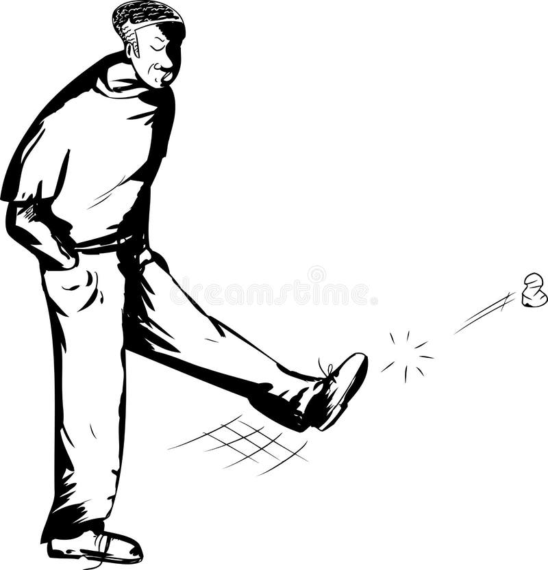 Outline of Sad Man stock illustration. Illustration of dejected - 60571353