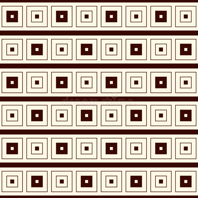 Outline Seamless Pattern with Simple Geometric Ornament. Repeated ...