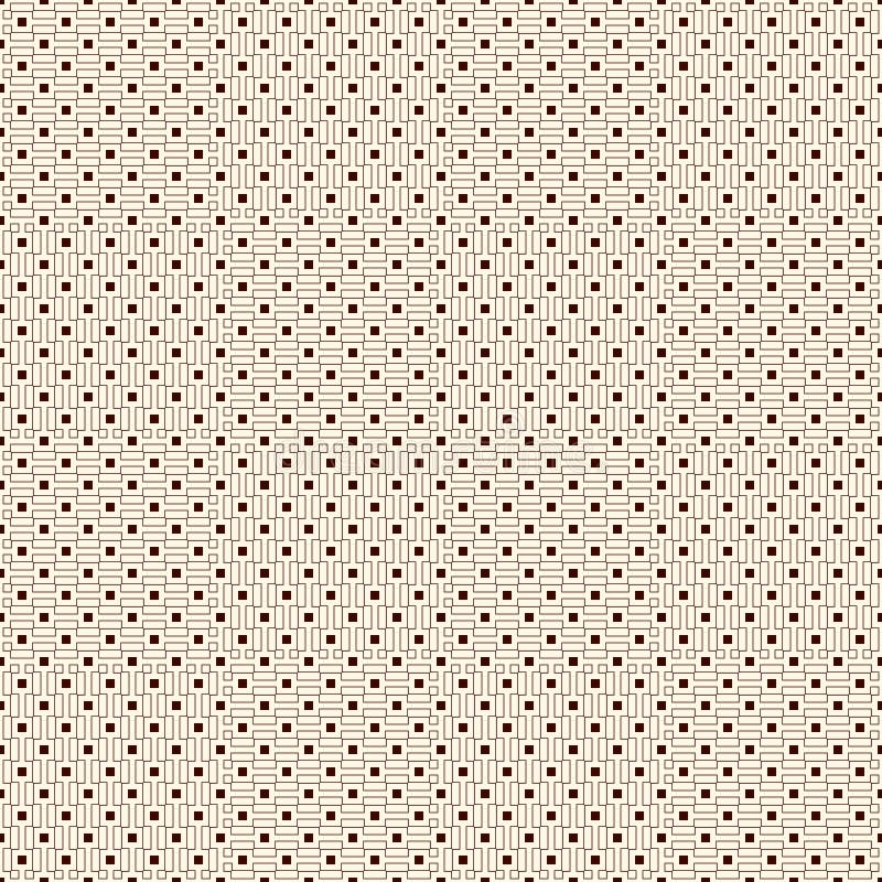 Outline Seamless Pattern with Simple Geometric Ornament. Repeated ...